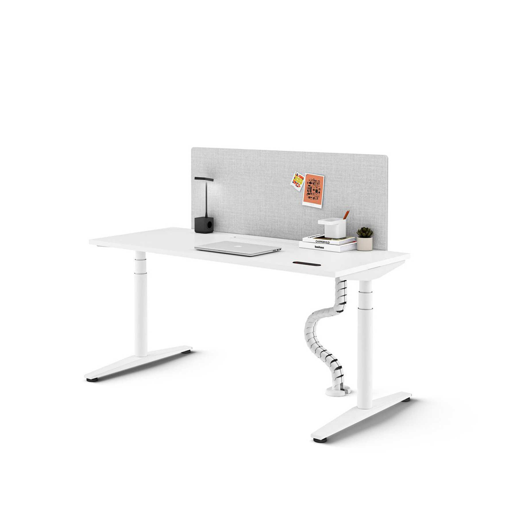 Ratio Single Freestanding Electric Workstation / Estilo Furniture